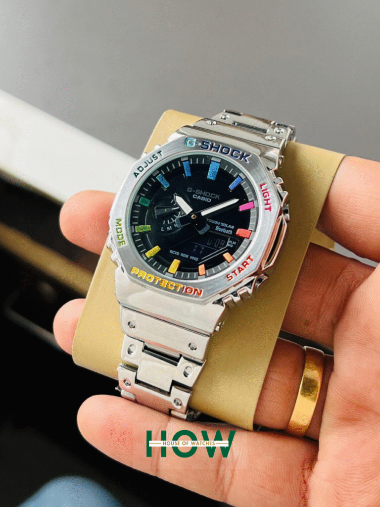 Silver Metal Digital Watch for Men – Rugged Premium - House Of Watches